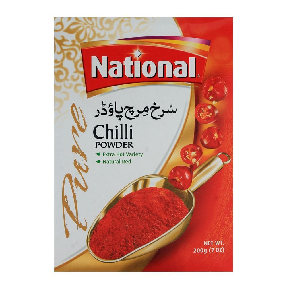 NATIONAL RED CHILLI POWDER BOX 200G - Zainab Family Mart